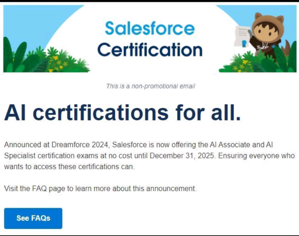 AI For All: Salesforce Offering Free AI Training & Certifications ...